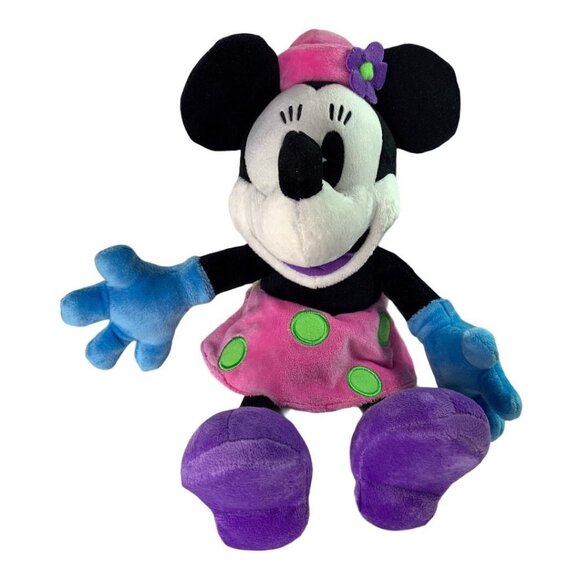 Disney | Toys | Disney Parks Minnie Mouse Pink Purple Articulated 2 ...